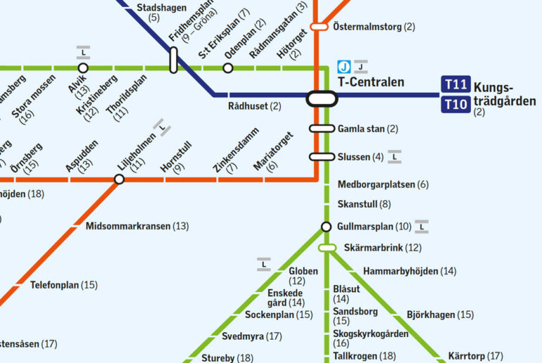 Getting around Stockholm - Routes North