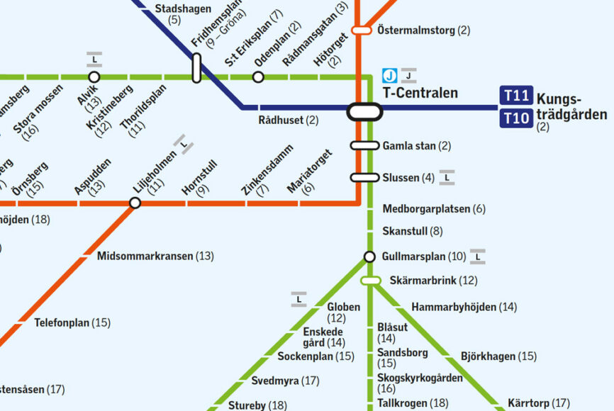 Getting around Stockholm - Routes North