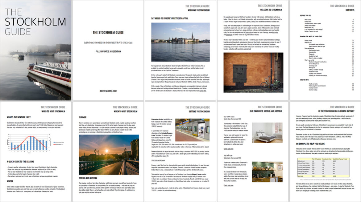 The Stockholm Guide - Routes North