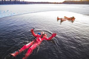 Ice floating in Finland: what is it, and where can you try it? - Routes ...